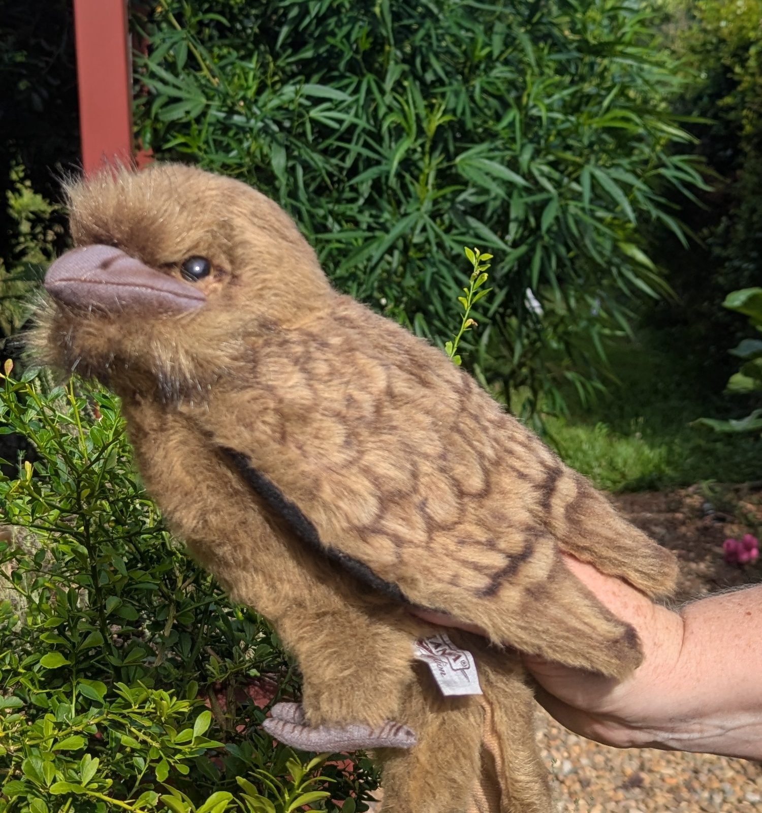 HANSA Tawny Frogmouth toy - Bush Knowing Forest School